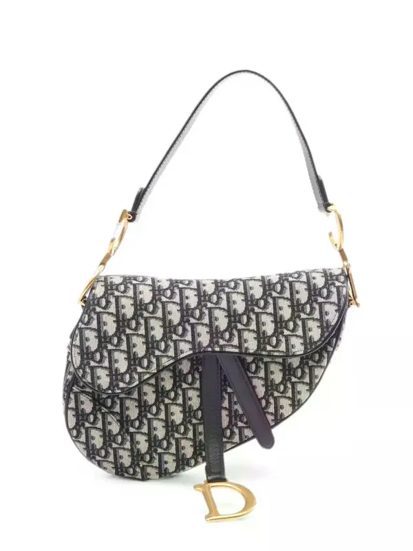 Dior Saddle Oblique Shoulder Bag - Neutrals
