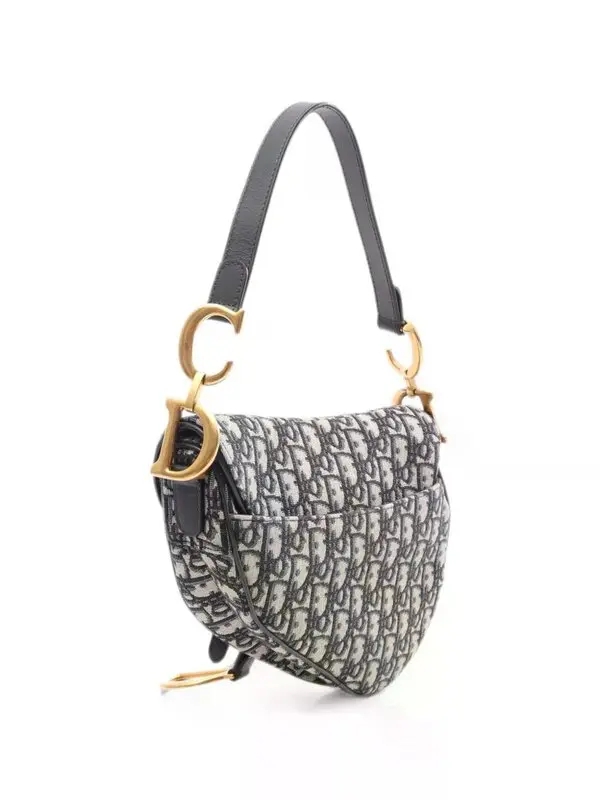 Dior Saddle Oblique Shoulder Bag - Neutrals