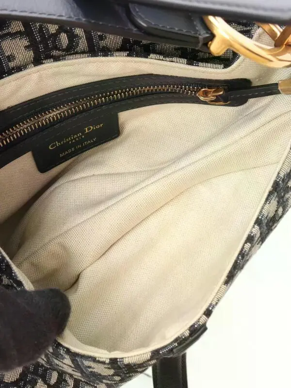 Dior Saddle Oblique Shoulder Bag - Neutrals