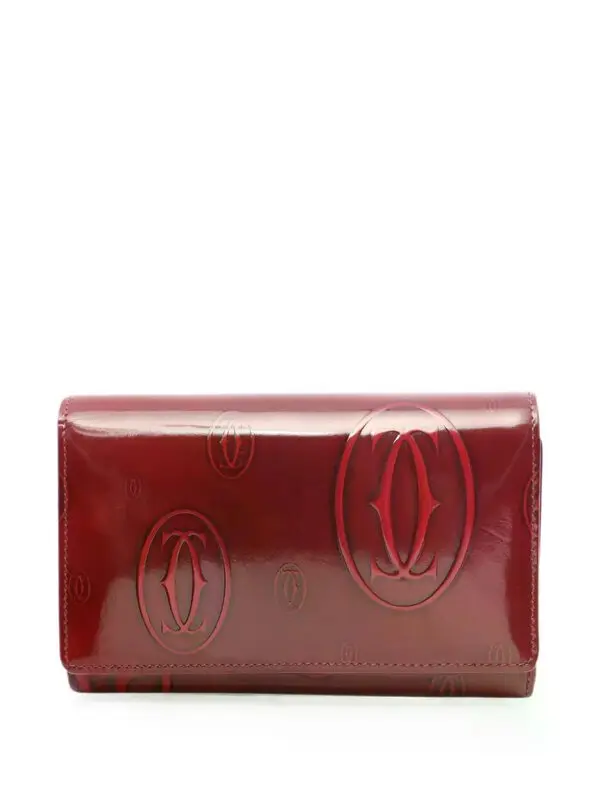 Cartier 2010s Happy Birthday Leather Wallet - Red
