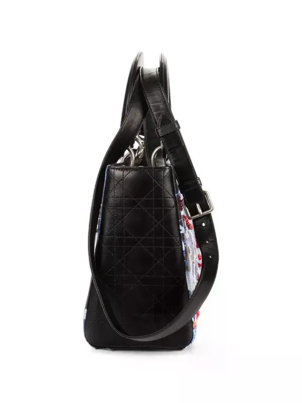 Dior Lady Art Tote Bag - Black