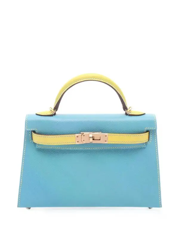 Hermès 2010s Mini Kelly 2 Two-way Shoulder Bag - Blue
