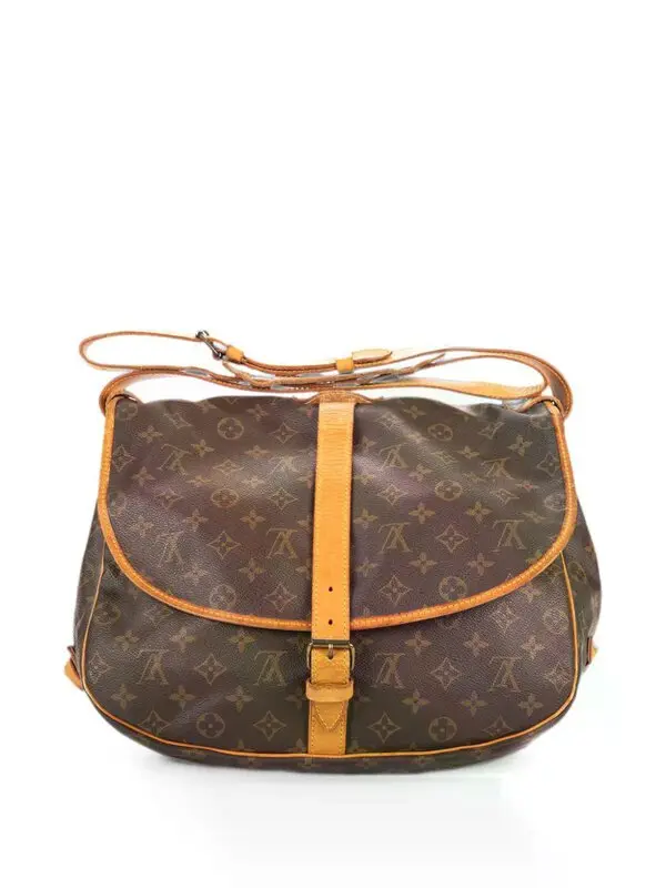 LOUIS VUITTON 1992 Gm Saumur Monogram Canvas Shoulder Bag