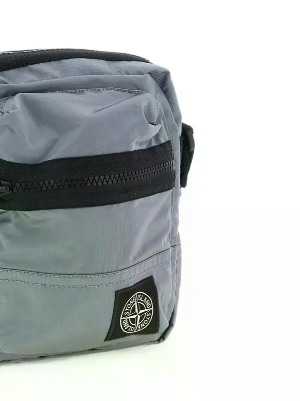 Stone Island Logo Patch Cross Body Bag - Grey