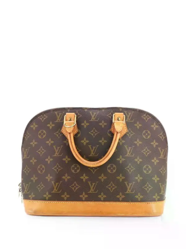 LOUIS VUITTON Alma Handbag Monogram Canvas Pm Satchel - Brown