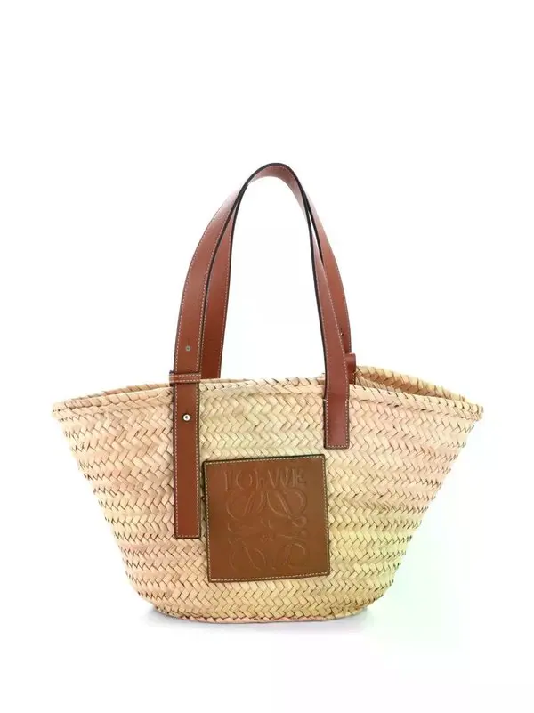 Loewe Raffia Medium Tote Bag - Neutrals