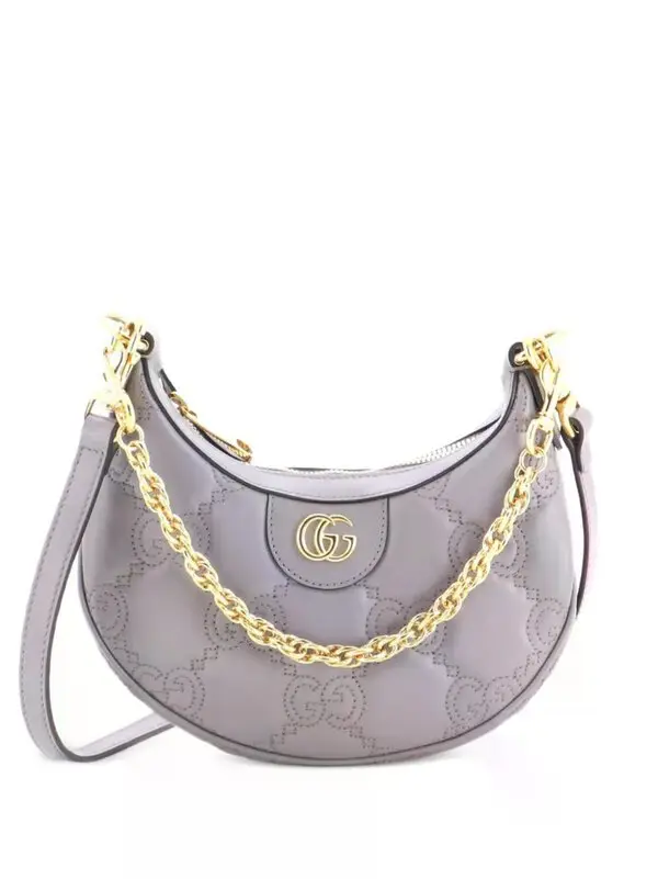 Gucci Matelasse Leather Mini Shoulder Bag - Grey