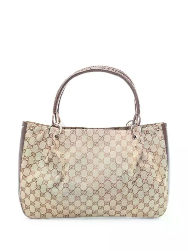 Gucci 2000s Gg Canvas Tote Bag - Neutrals