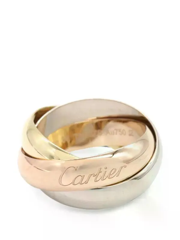 Cartier 2010s Trinity Ring In 18k Yellow, White, And Rose - Gold
