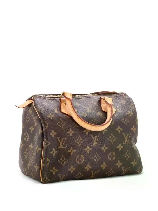 LOUIS VUITTON Speedy Handbag Monogram Canvas Satchel