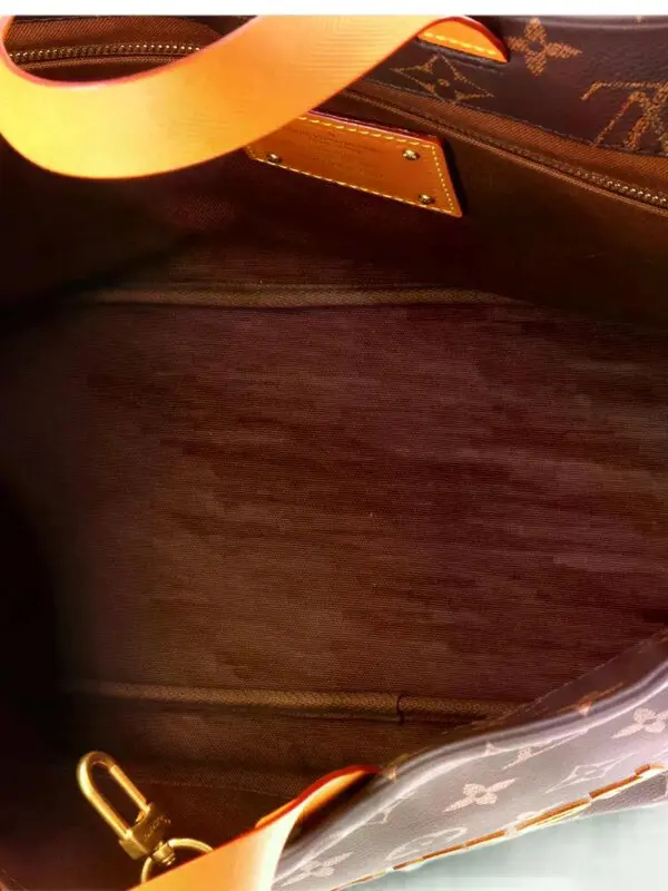 LOUIS VUITTON Monogram Leather Mm Tote Bag