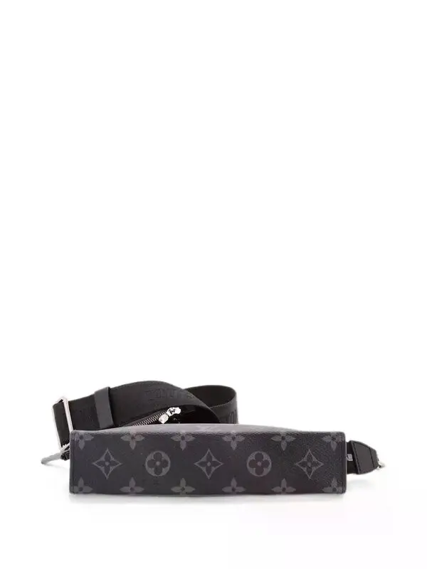 LOUIS VUITTON Gaston Wearable Wallet Monogram Eclipse Canvas Crossbody Bag - Black