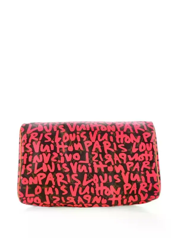 LOUIS VUITTON Monogram Graffiti Speedy 30 Satchel