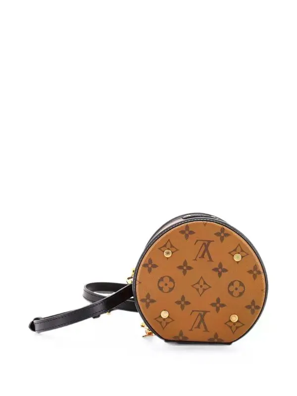 LOUIS VUITTON Cannes Handbag Reverse Monogram Canvas Satchel - Brown
