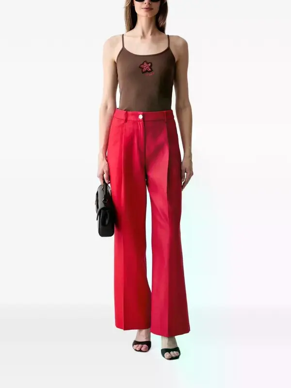 MC2 SAINT BARTH Zaira Beaded-starfish-patch Ribbed Top