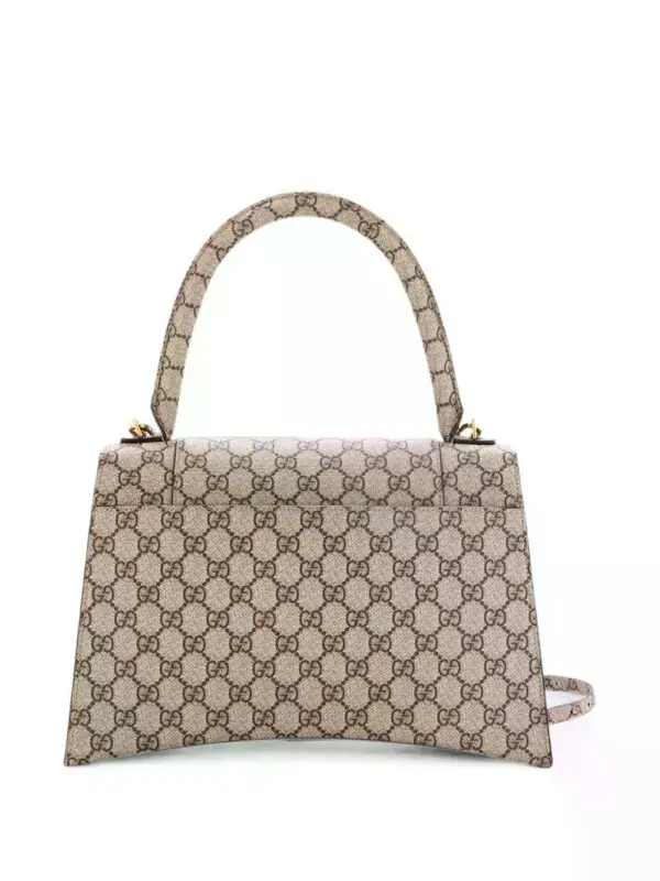 Gucci The Hacker Project Hourglass Top Handle Bag Gg Coated Canvas Medium Shoulder Bag - Brown