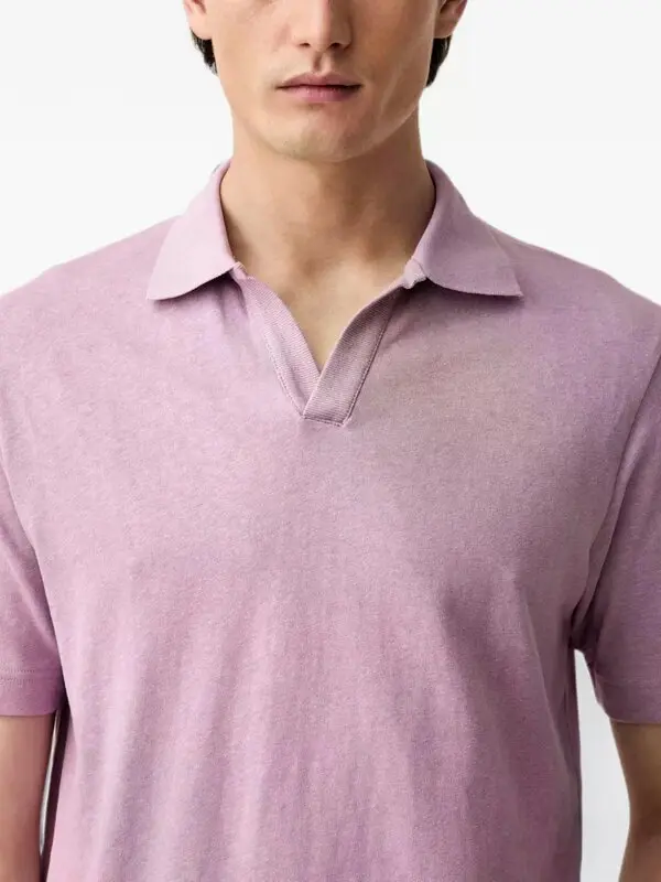 Marc O'polo Short-sleeve Polo-neck T-shirt - Purple