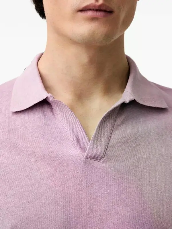Marc O'polo Short-sleeve Polo-neck T-shirt - Purple