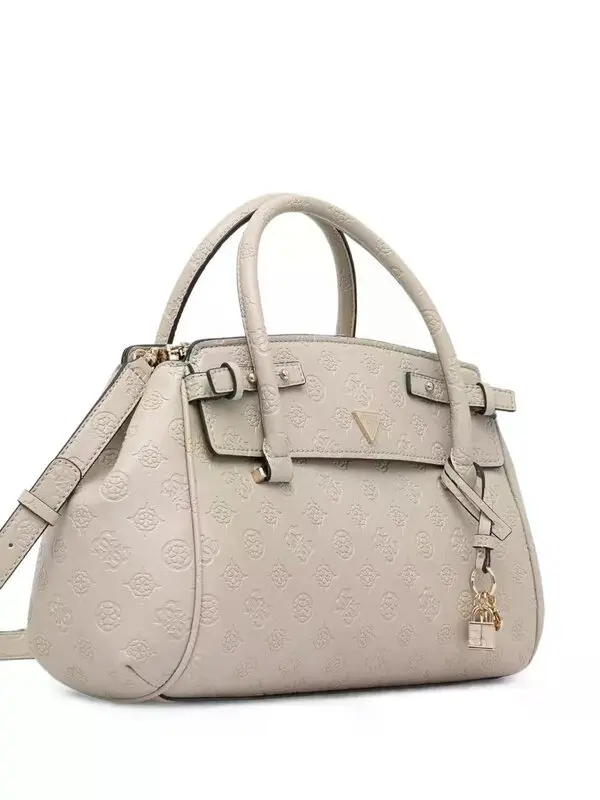 Guess Logo-embossed Padlock Detail Shoulder Bag