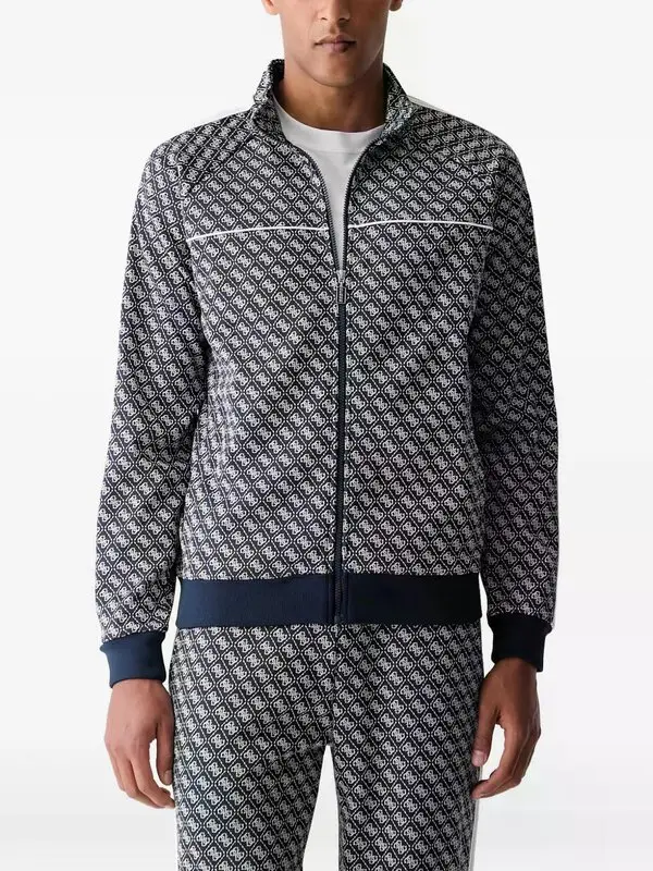 Guess Logo-monogram Zip-up Jacket