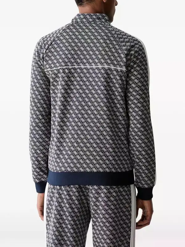 Guess Logo Monogram Zip-up Jacket