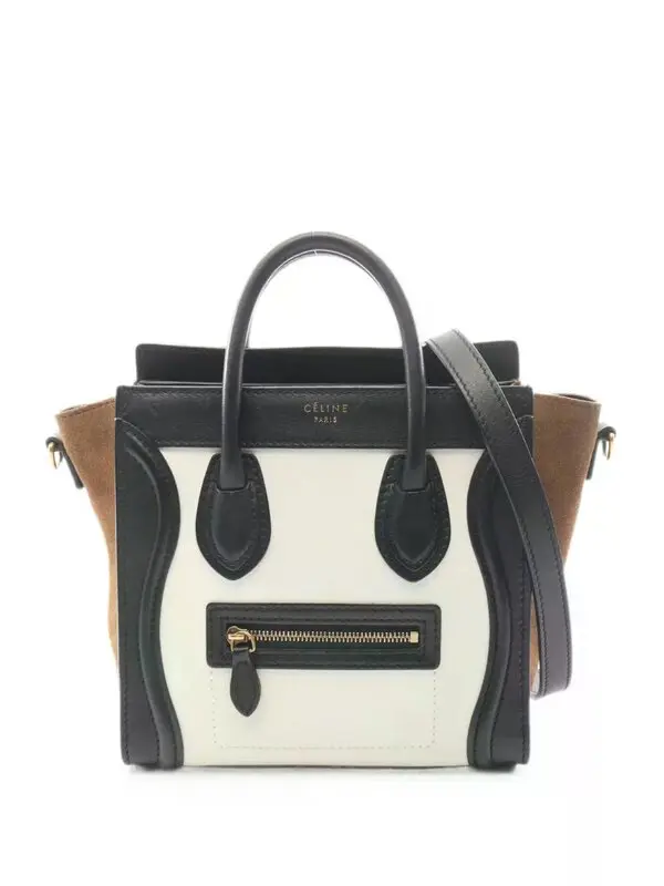 Celine 2000s Nano Luggage Two-way Tote Bag - Black