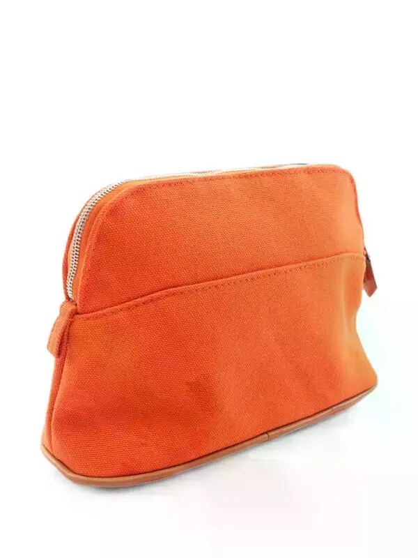 Hermès 2010s Bolide Leather-trim Pouch