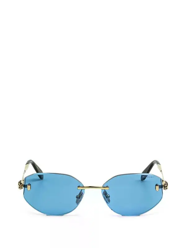BVLGARI Serpenti Rimless Sunglasses - Gold