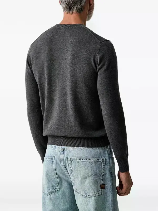 HACKETT LONDON Logo-embroidered Crew Neck Sweater