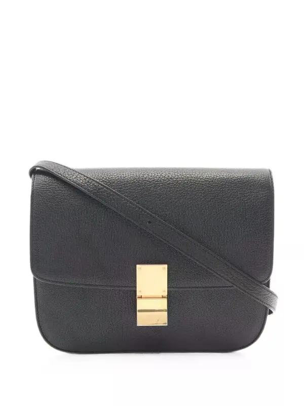 Celine 2010s Medium Classic Box Shoulder Bag - Black