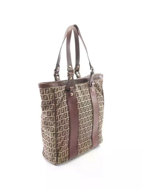 Fendi 2010s Zucchino Canvas Tote Bag - Neutrals