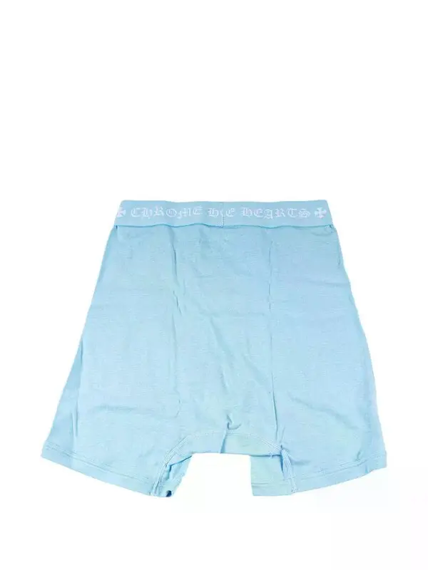 Chrome Hearts Logo-waistband Boxer Briefs - Blue