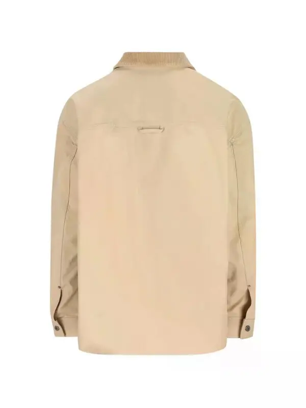 Loewe Corduroy-collar Embroidered Jacket - Neutrals