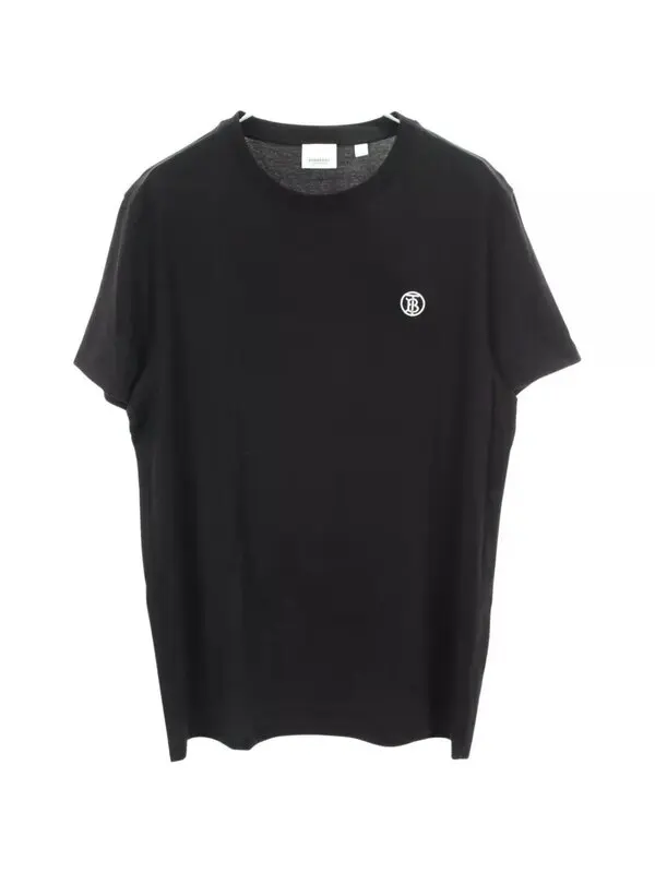 Burberry 2000s Logo-embroidered T-shirt - Black