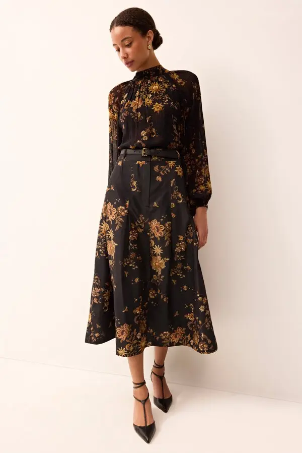 MARIE OLIVER Faith Skirt - Gilded