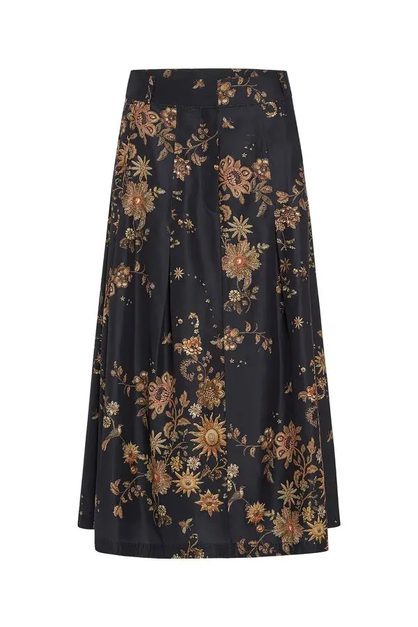 MARIE OLIVER Faith Midi Skirt In Print