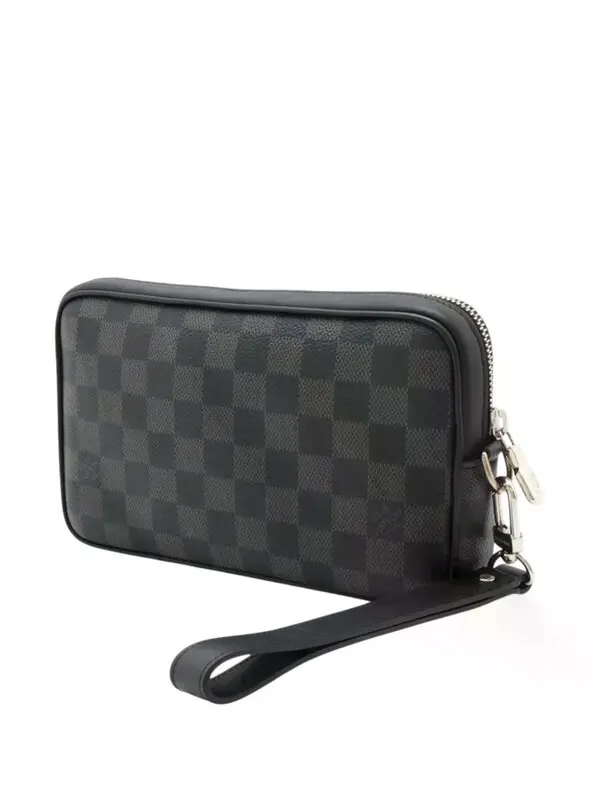 LOUIS VUITTON Damier Graphite Alpha Clutch Bag