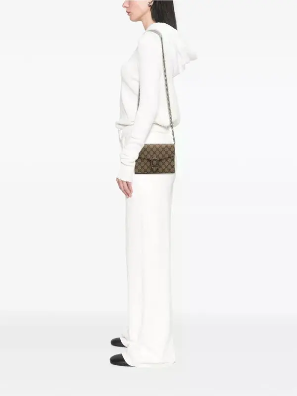 Gucci 2016-2026 Gg Supreme Dionysus Wallet On Chain Crossbody Bag - Neutrals