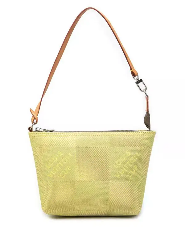 LOUIS VUITTON 2002 Damier Geant Cup Volunteer Pochette Shoulder Bag - Green