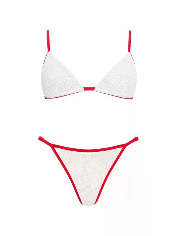 Bond Eye Leighton Crinkle-effect Bikini - White