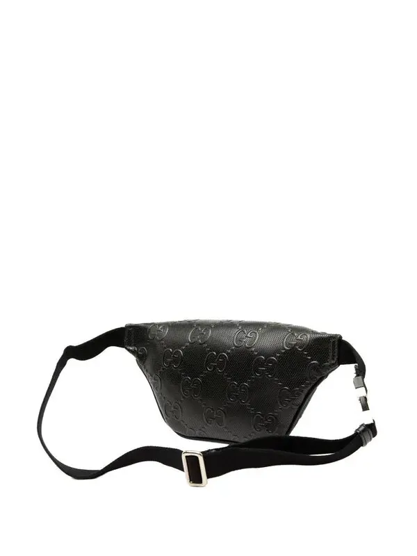 Gucci Gg Embossed Perforated Leather Belt Bag