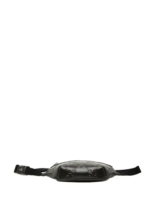 Gucci Gg Embossed Perforated Leather Belt Bag