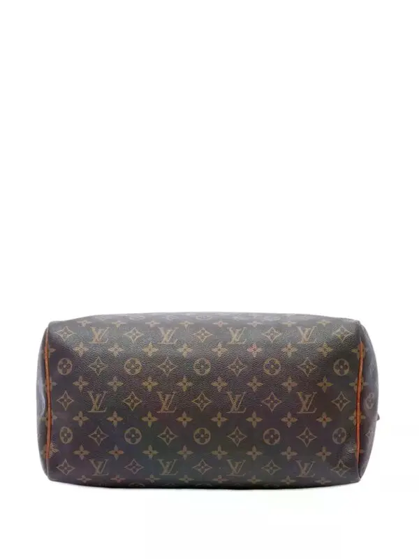 LOUIS VUITTON Monogram Speedy 35 Boston Bag - Brown