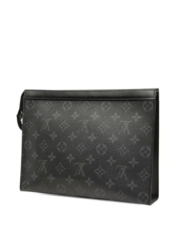 LOUIS VUITTON Monogram Eclipse Pochette Voyage Mm Clutch Bag