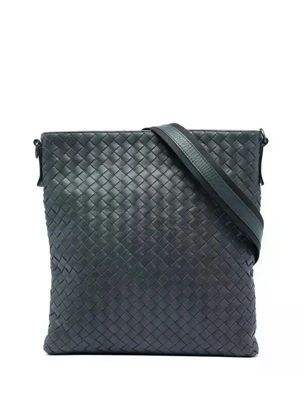 Bottega Veneta 2012-2026 Nappa Intrecciato Vn Crossbody Bag - Grey
