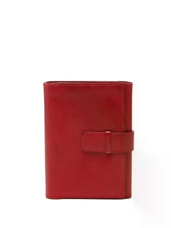 Hermès 1999 Box Calf Compact Wallet Small Wallets - Red