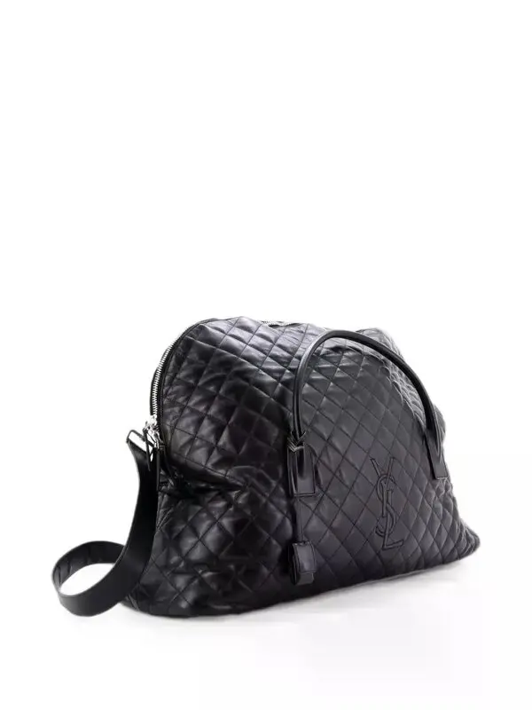 Saint Laurent Es Giant Quilted Leather Travel Bag - Black