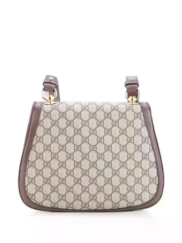 Gucci Blondie Nm Top Handle Bag Gg Coated Canvas Medium Satchel - Brown