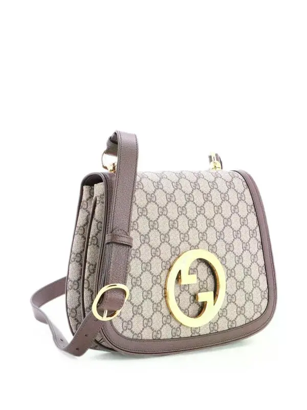 Gucci Blondie Nm Top Handle Bag Gg Coated Canvas Medium Satchel