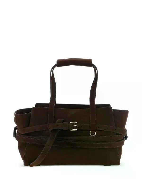 Moschino Tie Me Belt-detail Tote Bag - Brown
